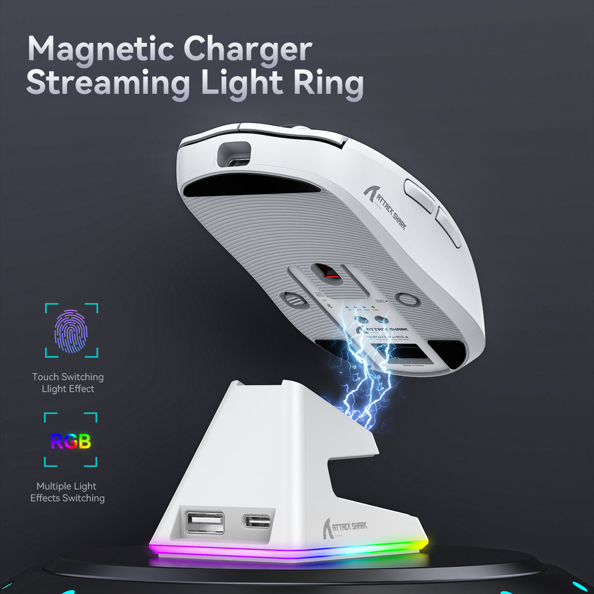 Attack Shark X6 Wireless Gaming Mouse with Charging Dock - Sri Lanka